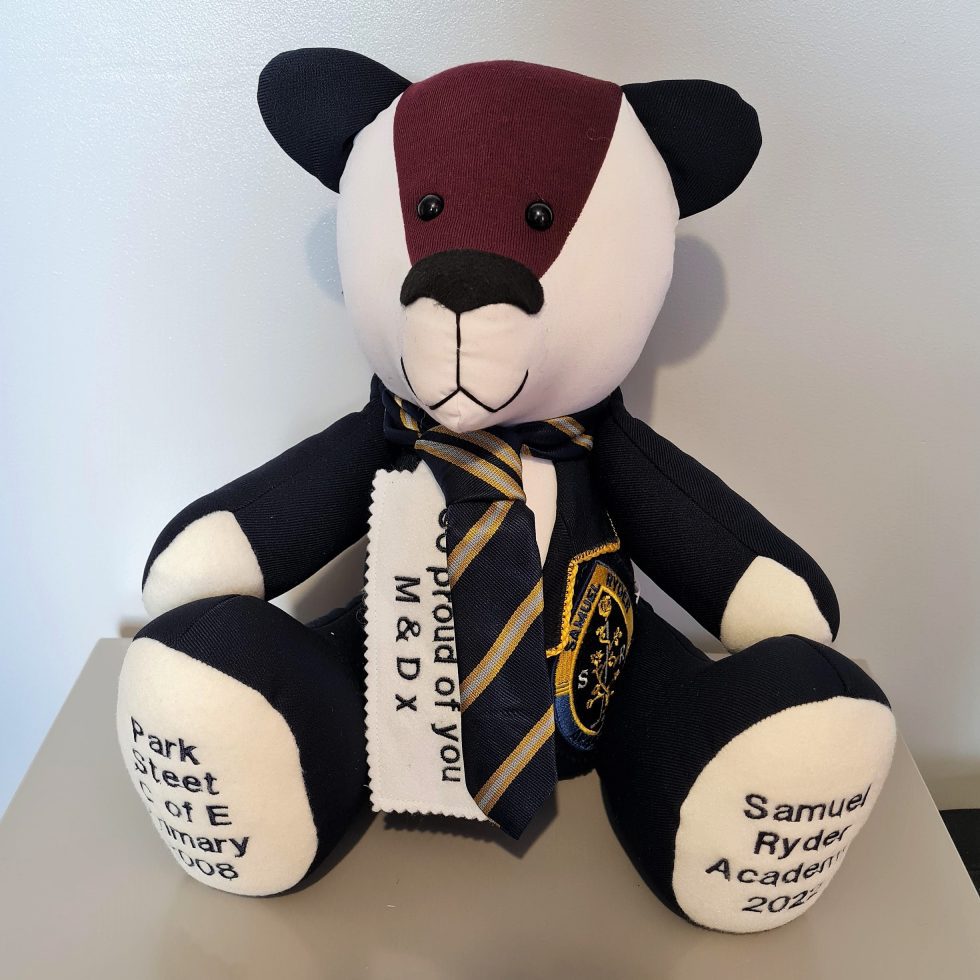School Memory Bear | Shop Keepsakes | Infinity Keepsakes