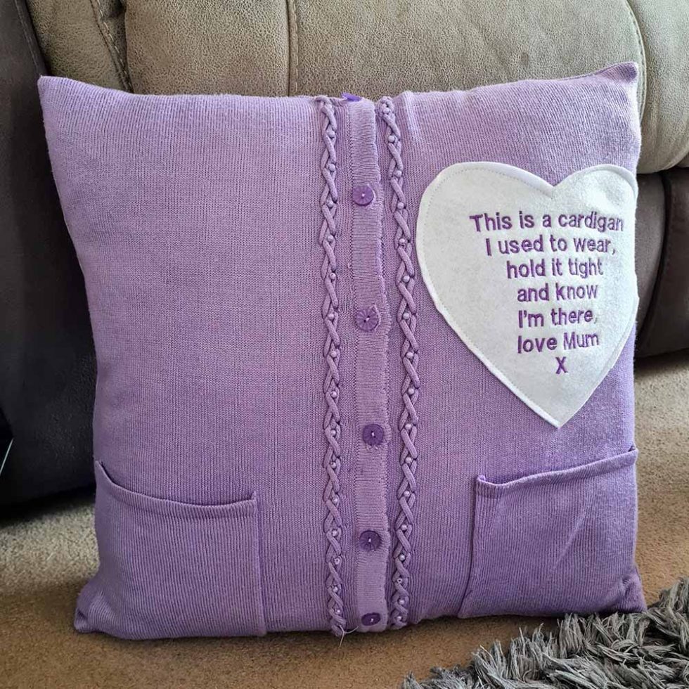 Jumper Memory Cushion | Keepsake Cushion Made From Jumpers