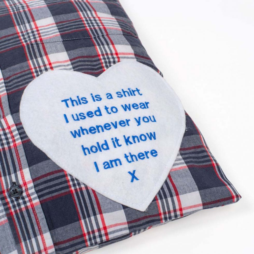 Shirt Memory Cushions | Keepsake Cushions Made From Shirts