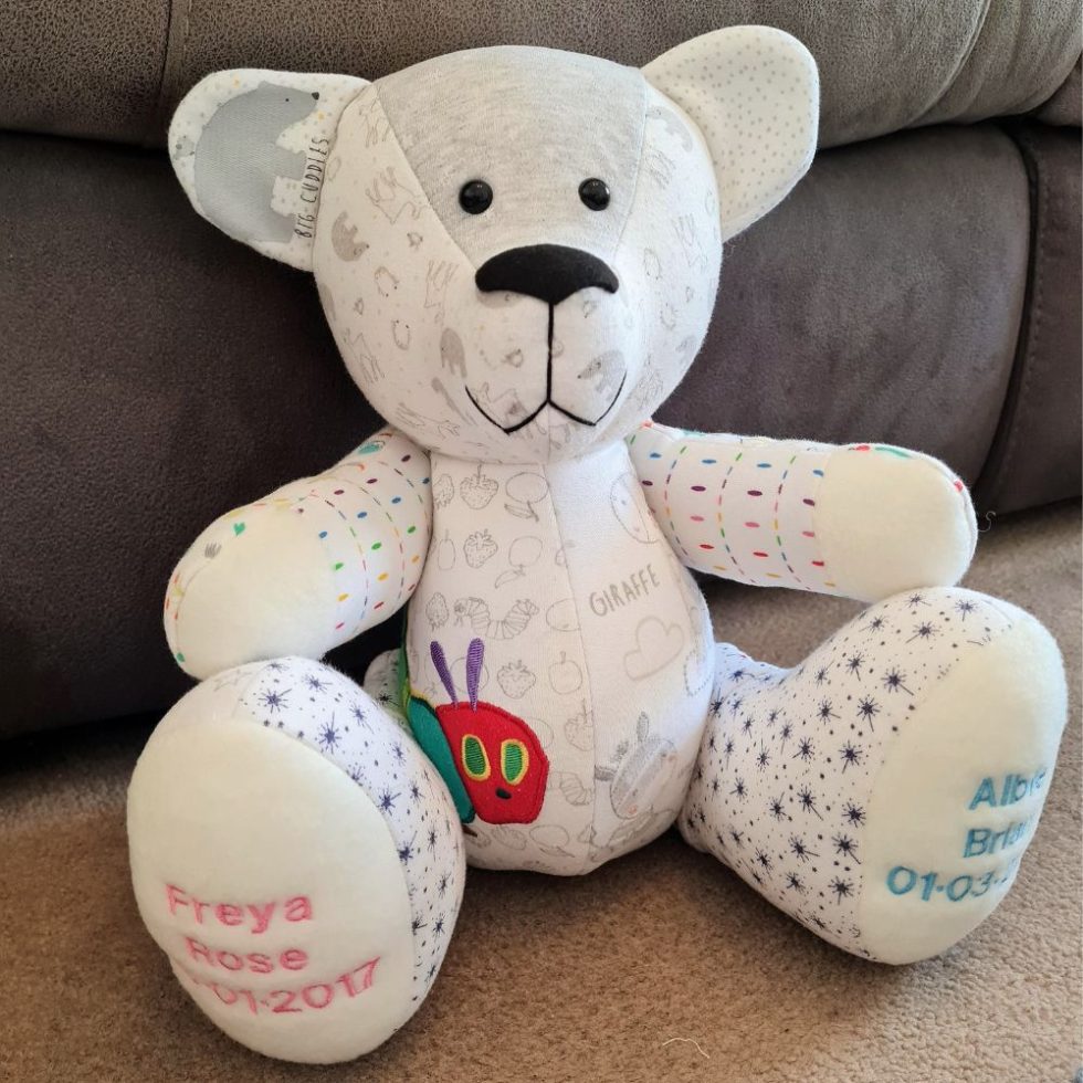 Baby Clothes Memory Bear | Infinity Keepsakes | Baby Keepsakes